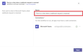Create a Webhook with Microsoft Power Automate